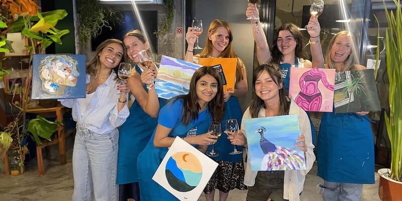 Lisbon: Paint & Unlimited Wine Experience | Easel Escape - A Deep Dive into the Experience