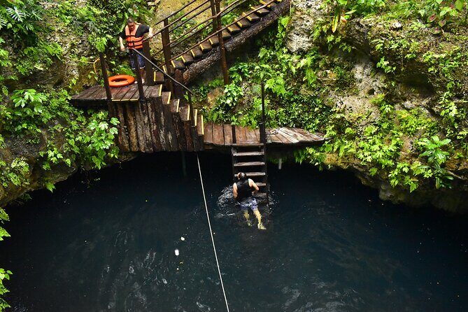 Live this extreme adventure tour. Jungle zip line with ATV and cenote swim. - In The Sum Up