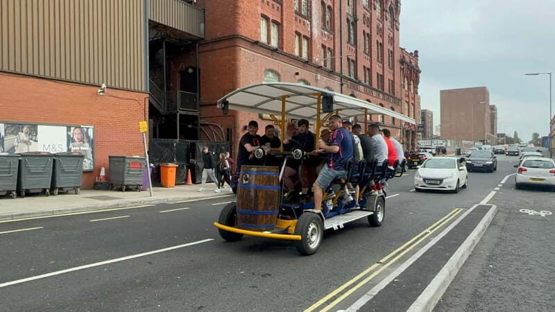 Liverpool: Party Bike Tour with Beer, Prosecco or Cider - An Overview of the Liverpool Party Bike Experience