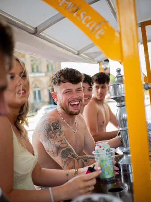 Liverpool: Party Bike Tour with Beer, Prosecco or Cider - FAQs