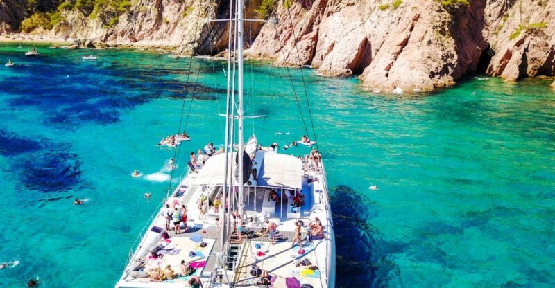 Lloret de Mar: Catamaran Sailing Cruise with BBQ and Drinks - Key Points