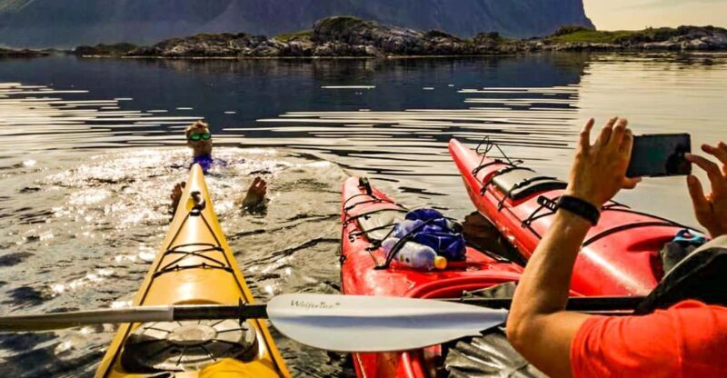 Lofoten: Full Day Combo tour, (kayaking and rappelling) - Key Points