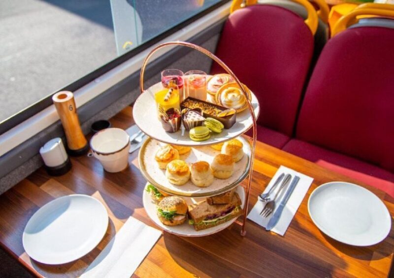 London: Afternoon Tea Bus with a Glass of Prosecco - Key Points