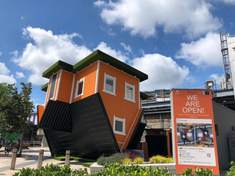 London: Upside Down House Westfield White City Entry Ticket - Key Points