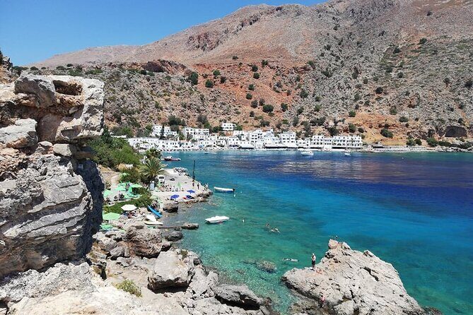 Loutro the hidden village in the South and Glyka Nera Beach - Key Points