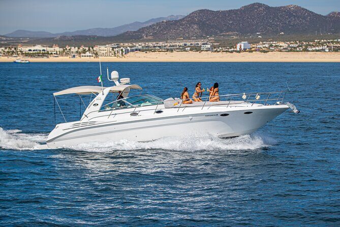Luxury 42' Yacht Tour in Cabo for Snorkeling and Sunset - Cruising the Land’s End and Arch