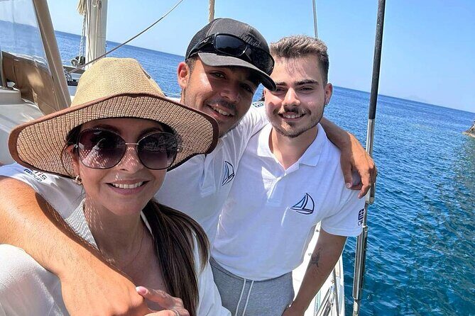 Luxury Santorini Sunset Cruise: Dinner, BBQ, Open Bar, Transfers - Key Points