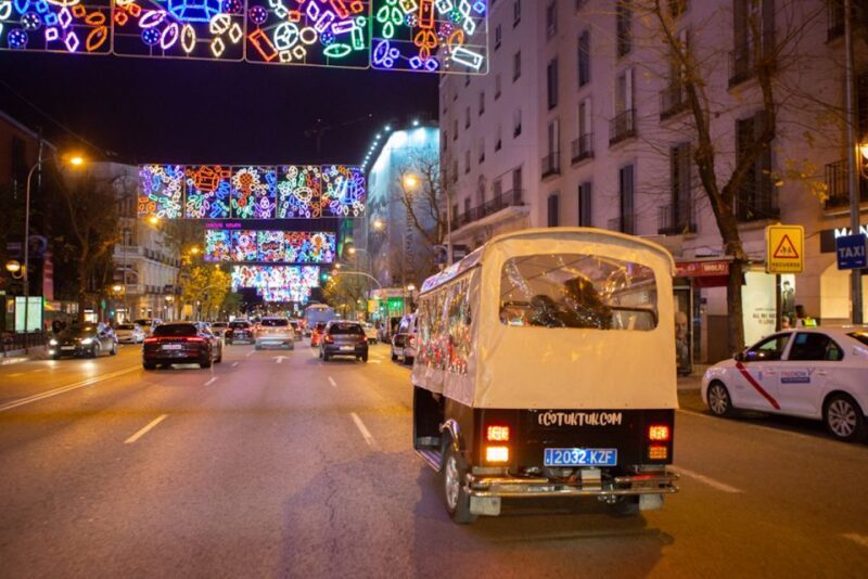 Madrid: Private Christmas Lights Tour by Eco Tuk-Tuk - An In-Depth Look at the Experience
