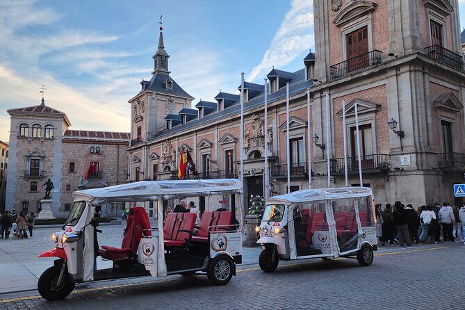 Madrid Tuk Tuk & Olé Experience  Private 1.5h Cultural Tour - Key Points