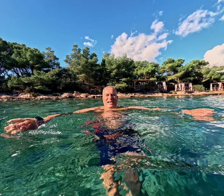 Makarska: 3-Island Speedboat Tour with Cave and Blue Lagoon - Bra Island and Irje Beach