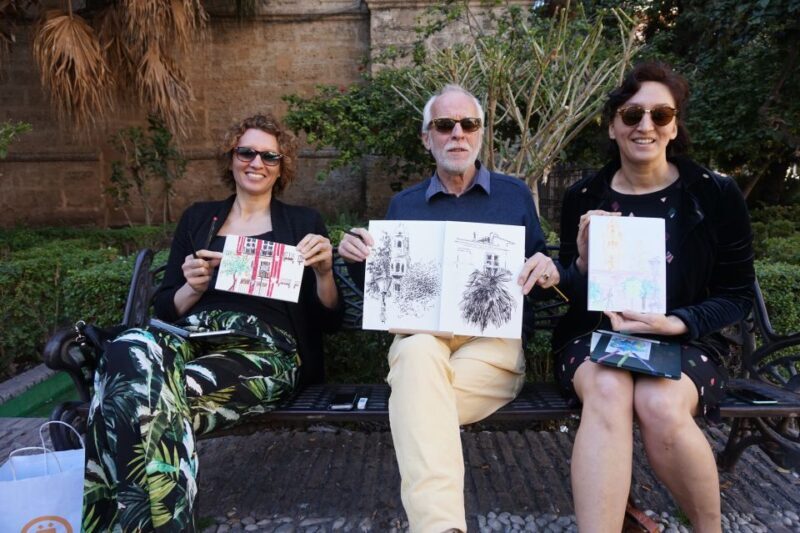 Malaga: Drawing & Painting Lesson Outdoors - Highlighting the City’s Photogenic Spots