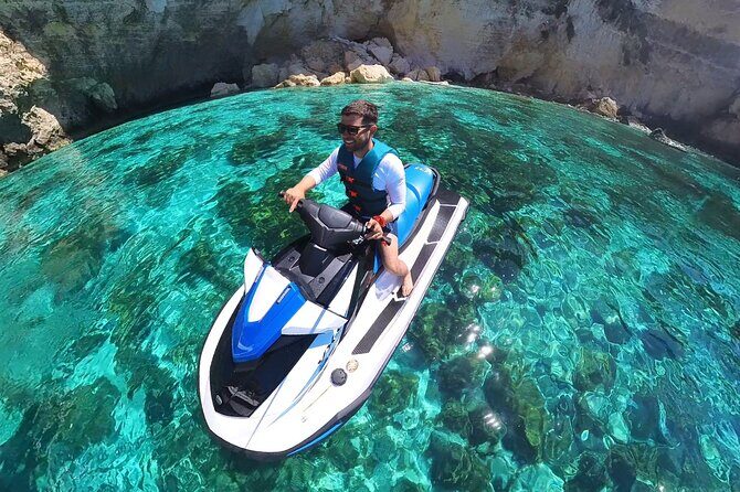 Malta Blue Lagoon Jet Ski Safari Tour, No Licence Needed - Key Points