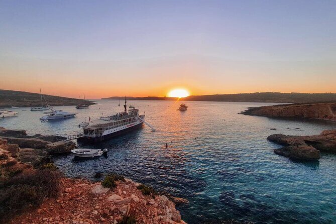 Malta Sunset Boat Tour: Bugibba to Comino Blue Lagoon Cruise - The Itinerary in Detail