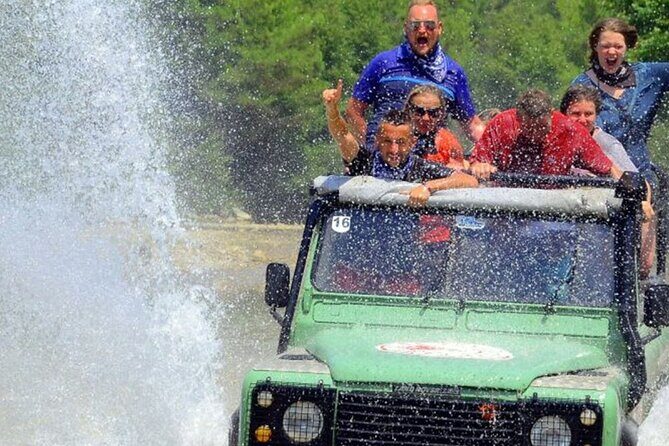 Marmaris Jeep Safari Tour With Waterfall and Water Fights - Key Points  