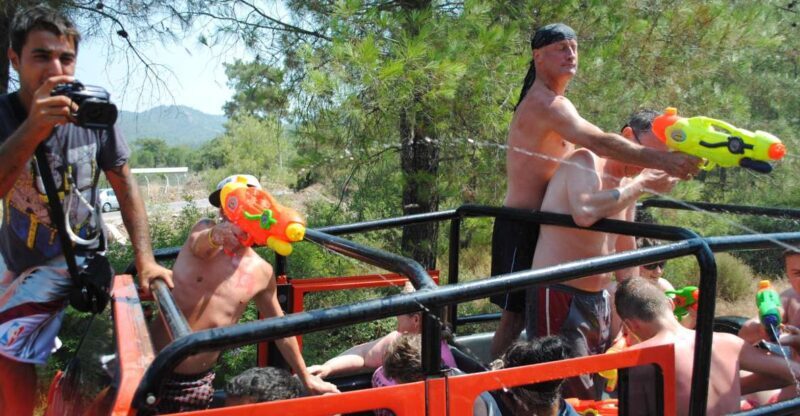 Marmaris Jeep Safari Water Fight, Colour and Foam Party - Key Points