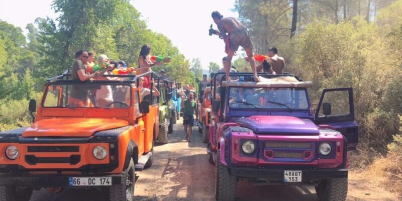 Marmaris Jeep Safari Water Fight, Colour and Foam Party - The Adventure Begins: Off-Roading and Scenic Views