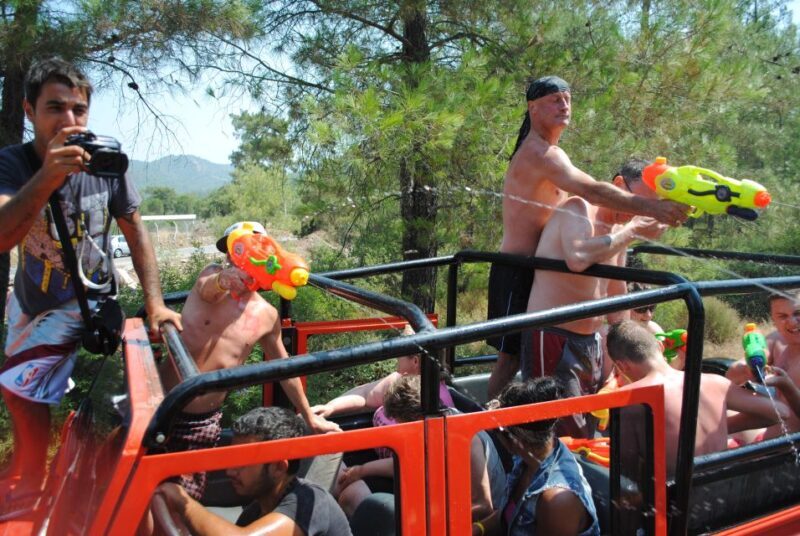 Marmaris Jeep Safari Water Fight, Colour and Foam Party - Lunch and Relaxation
