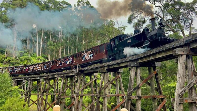 Melbourne: Half-Day Puffing Billy Steam Train Experience - Emerald Lake Park and Relaxed Natural Beauty