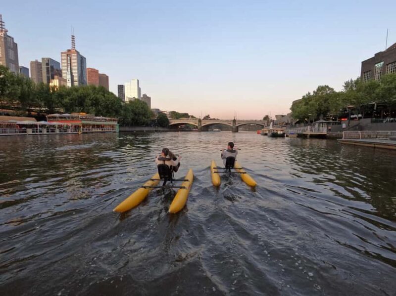 Melbourne: Yarra River Twilight Waterbike Tour - Key Points