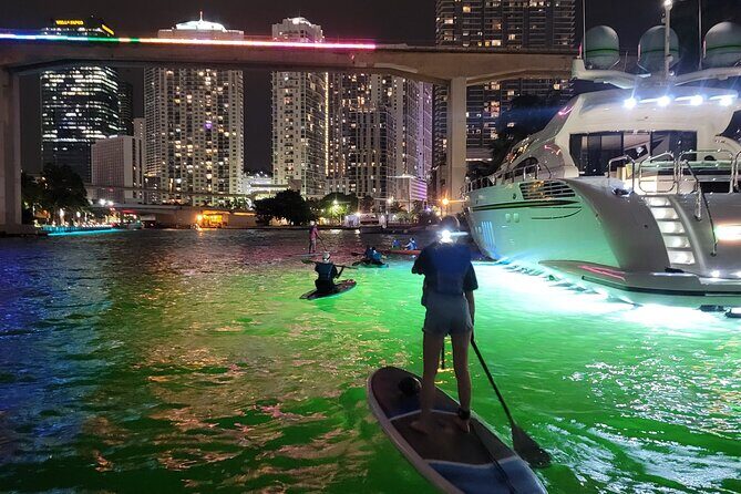Miami City Lights Night SUP or Kayak - Key Points