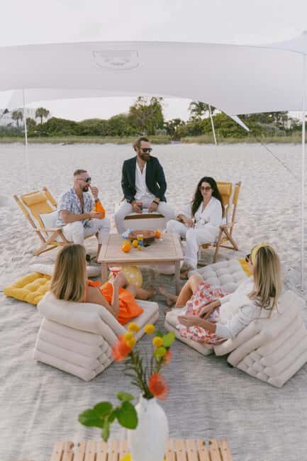 Miami: Private Beach Lounge and Picnic Set Up - The Sum Up