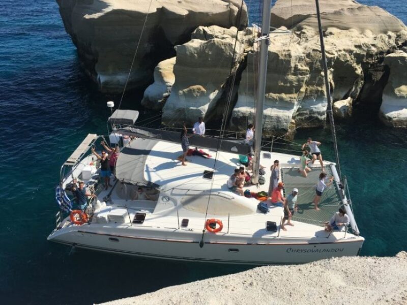 Milos: Full-Day Catamaran Cruise to Poliegos and Kleftiko - Frequently Asked Questions