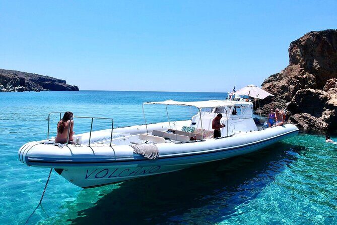 Milos: Half-Day Speedboat Cruise to Kleftiko with snorkeling tour - Key Points