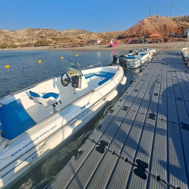 Milos: Rent a boat without License - Key Points