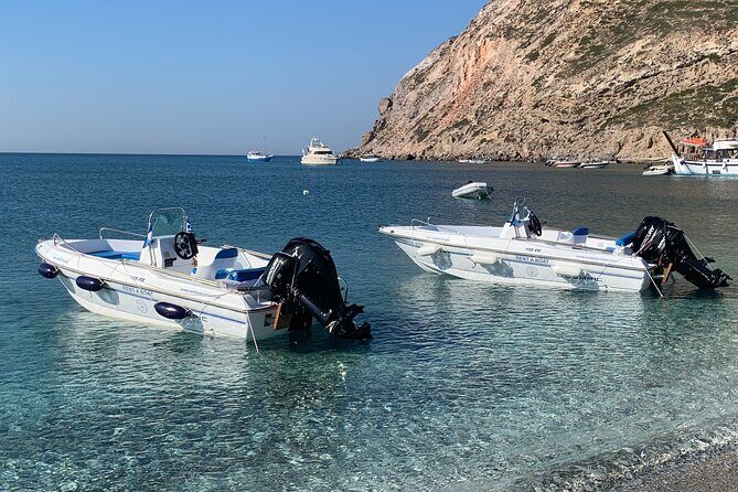 Milos: Rent a boat without License - Exploring Milos by Boat: A No-License Rental Adventure