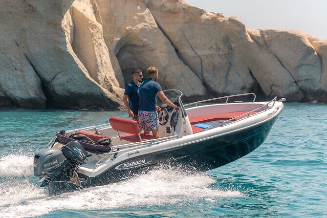 Milos Self Drive Boat No License Required - Key Points