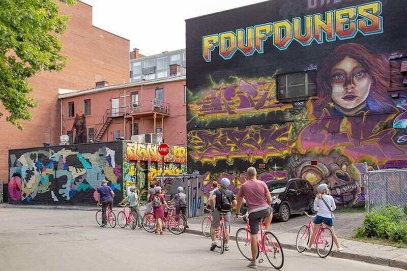 Montreal: Non Touristy Pink Bike Tour - Key Points