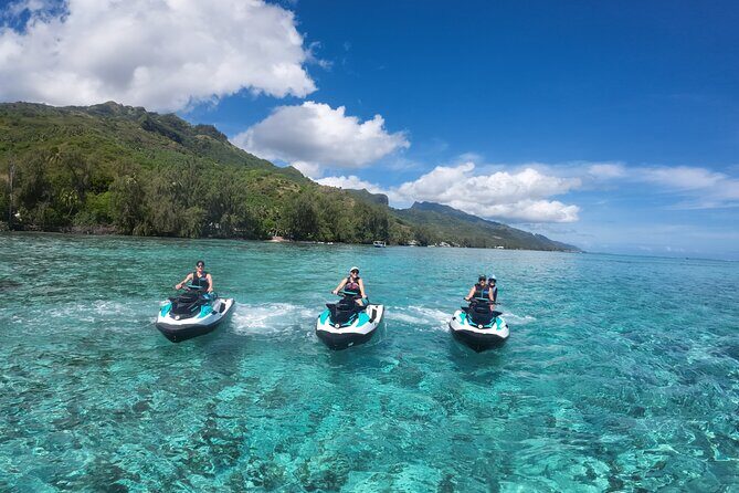 Moorea Solo or Twin Island Tour Jet Ski 4 hours - Key Points