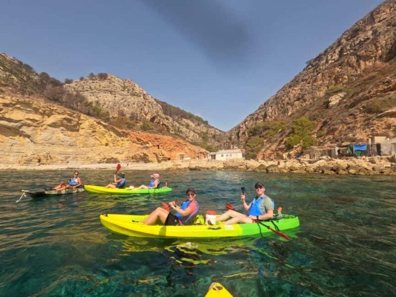 Moraig: Kayak Excursion to Moraig & Cave peces-testos - FAQs