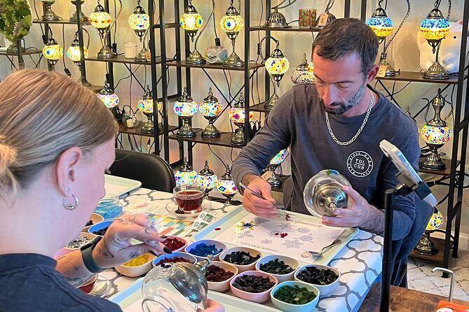 Mosaic Lamp Workshop - An Overview of the Experience