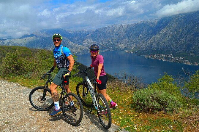 Mountain Biking on Vrmac peninsula - Panoramic view on Kotor bay - Exploring the Vrmac Peninsula: A Mountain Biking Adventure