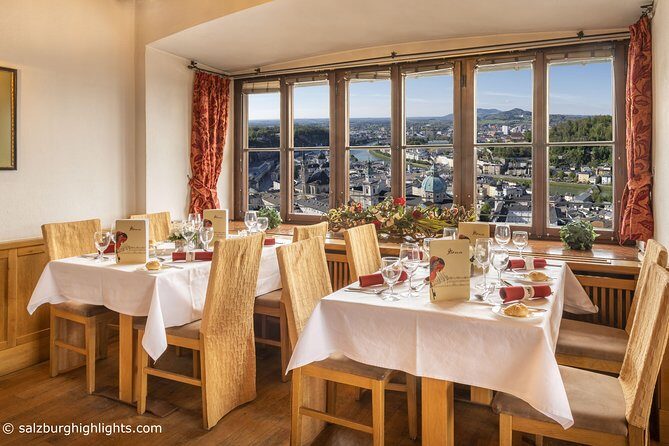 Mozart Concert and Dinner or VIP Dinner at Fortress Salzburg with River Cruise - An Authentic Evening in Salzburg: River Cruise, Fortress Dinner, and Mozart Concert