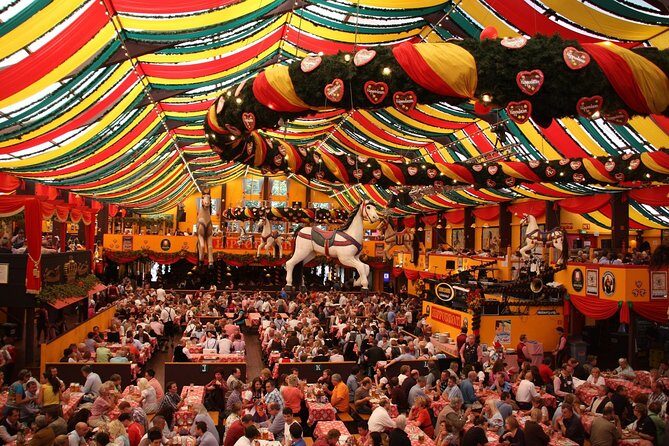 Munich: Oktoberfest Lunch/Dinner table reservation big beer tent - Key Points