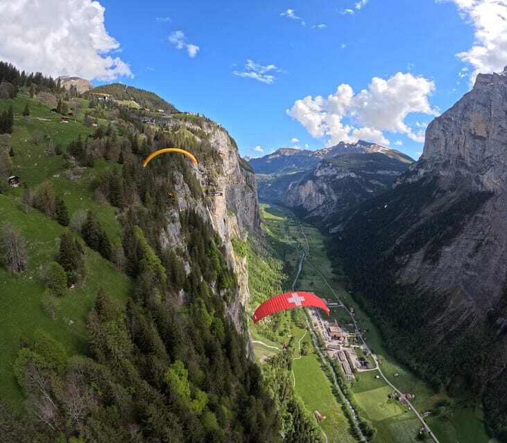 Mürren: Paragliding over Lauterbrunnen Cliffs and Waterfalls - The Flight Itself