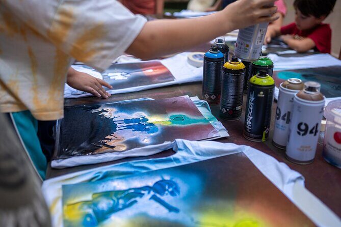 Museum Entrance with Stencil Art Workshop and Spray - Why This Workshop Offers Good Value