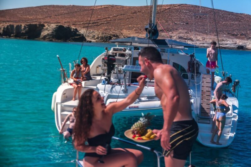 Mykonos: Catamaran Cruise With Meal and Drinks - FAQs