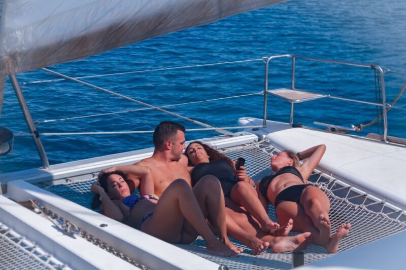 Mykonos: Private Catamaran Cruise w/ Food, Drinks & Transfer - Frequently Asked Questions