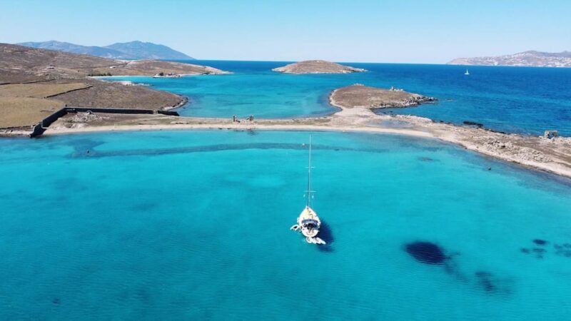 Mykonos: Rhenia Island Sunset Cruise with Transfer and Meal - The Water Activities and Water Quality