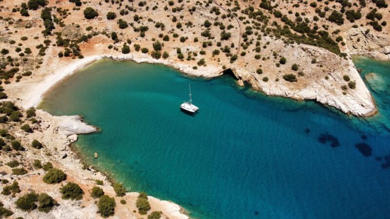 Naxos: Catamaran Cruise with Lunch & Drinks - Key Points