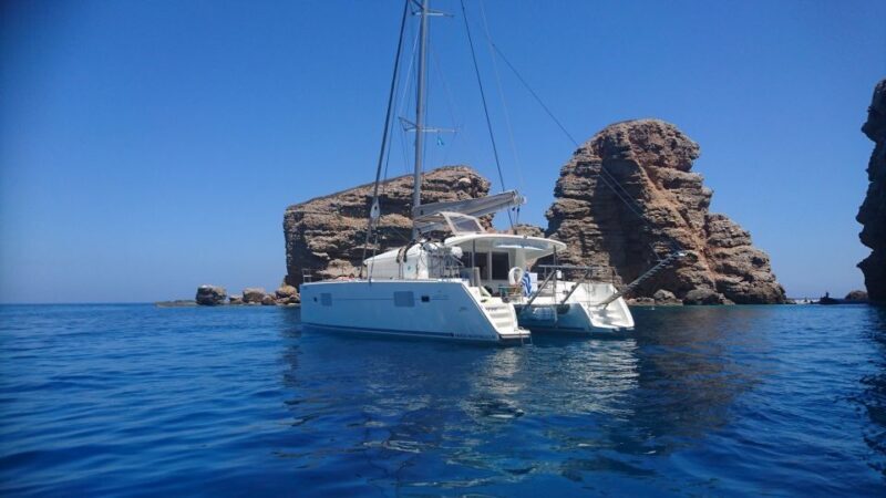 Naxos: Catamaran Cruise with Swim Stops, Food, and Drinks - Key Points
