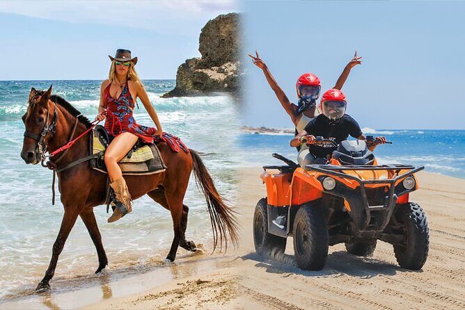 NEW!! Combo ATV & Horseback Ride. Beach & Desert. Tequila Tasting - Discover the Ultimate Combo Adventure in Cabo San Lucas