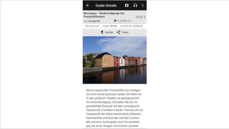 Norwegian Coastal Cities: Smartphone Audio Guide App - Final Thoughts