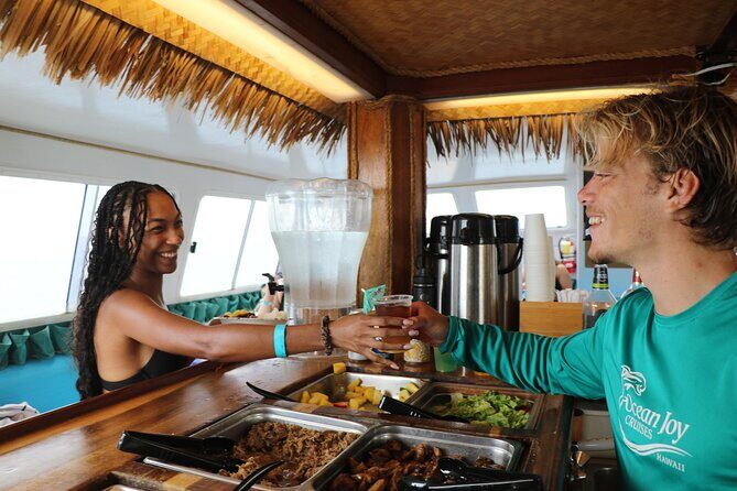 Oahu: Snorkel Sunset Cruise, Dolphin Watch with Hawaiian Buffet - FAQ