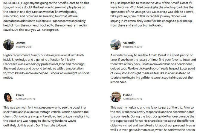 Official Ape Dolce Vita Tour - Amalfi Coast - Practical Tips for Booking