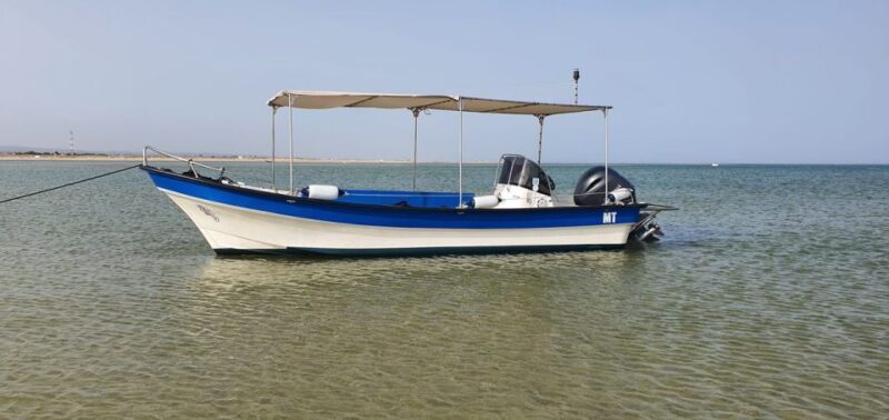 Olhão:5h ride 3 stops on the beaches and islands Ria Formosa - Key Points