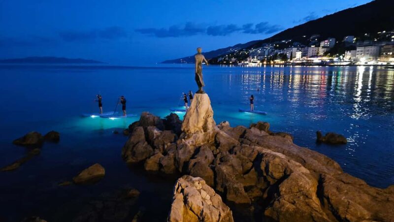 Opatija: Guided SUP Paddleboarding Adventure at Night - An Overview of the Night Paddleboarding Experience in Opatija